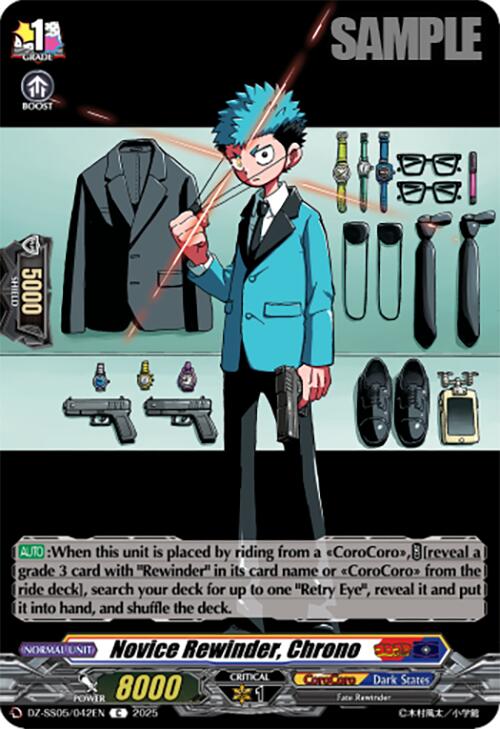 Novice Rewinder, Chrono (DZ-SS05/042EN) [CoroCoro Start Deck Pack] – Tefuda